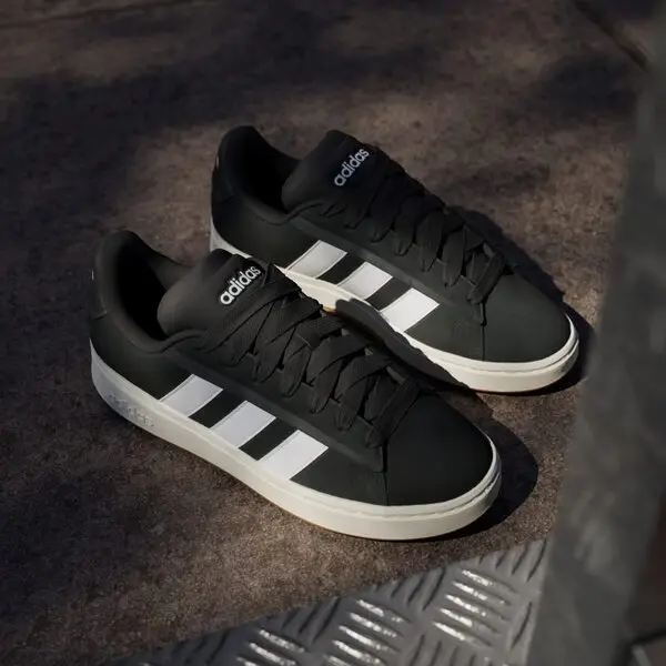 Adidas Grand Court Alpha Sneakers - Core Black / Cloud White / Gum