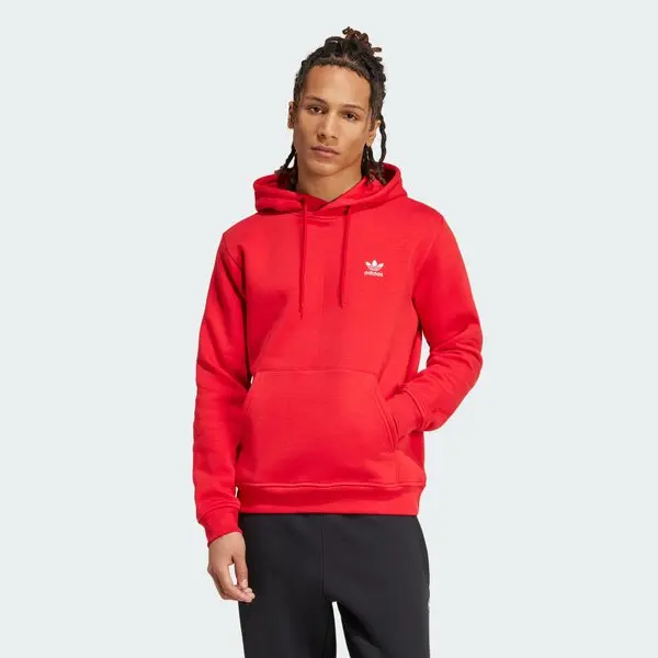 Adidas Trefoil Essentials Hoodie - Better Scarlet