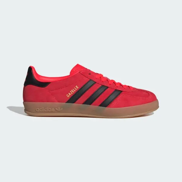 Adidas Gazelle Indoor Sneakers In Lucid Red / Core Black / Gold Metallic -  40% Off | Editorialist