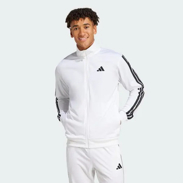 Adidas 3-stripes Tricot Regular Track Jacket - White