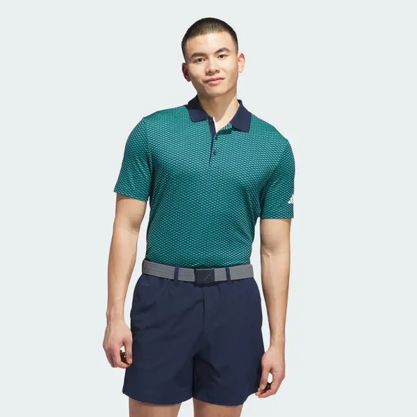 Adidas Beyond Textured Polo Shirt - Pure Teal