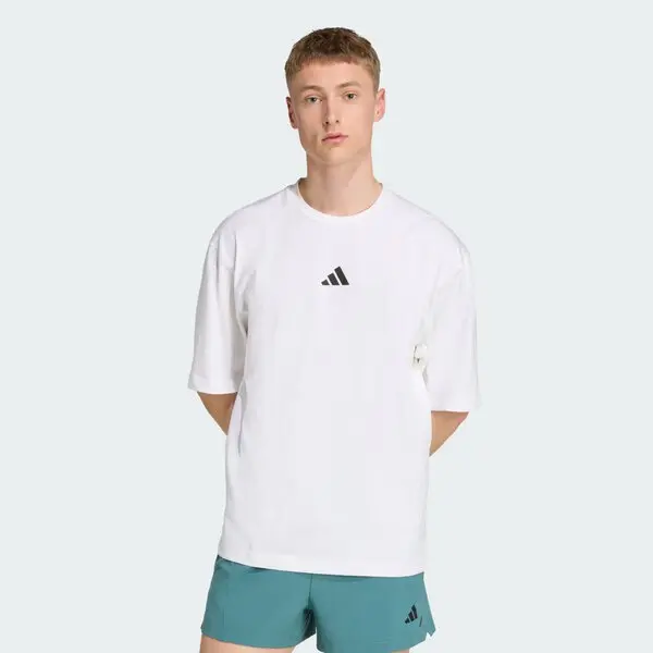 Adidas Performance Oversize Tee - White