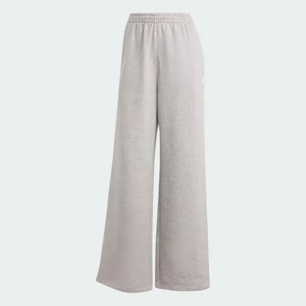 Adidas Essentials Wide Leg Fleece Pant - Medium Grey Heather