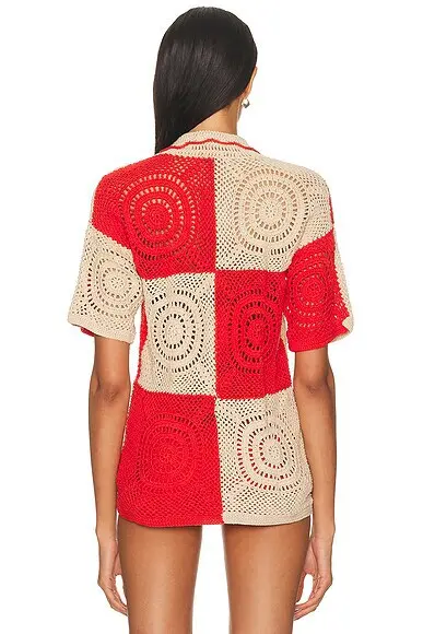 Éliou Kaleo Button Down Crochet Top