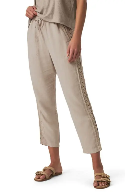 Splendid Angie Straight Leg Linen Blend Drawstring Pants