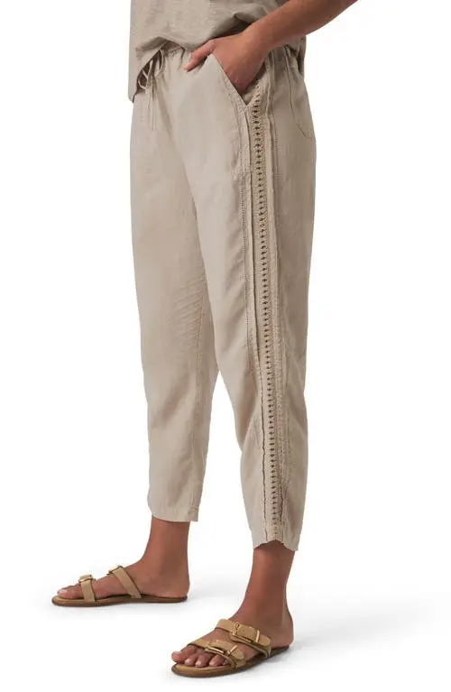 Splendid Angie Straight Leg Linen Blend Drawstring Pants