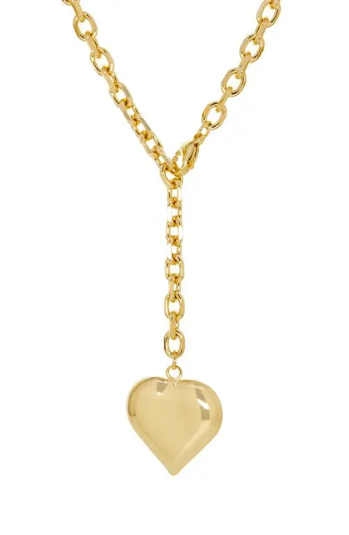 MARLYN SCHIFF Large Puffy Heart Convertible Necklace