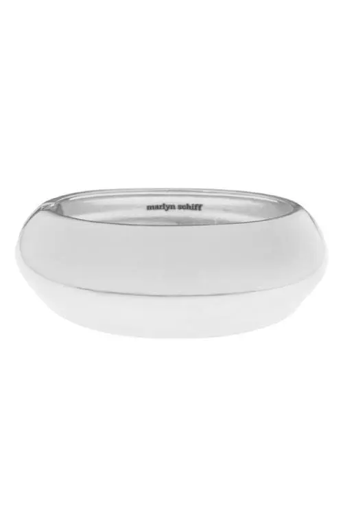 MARLYN SCHIFF Domed Bangle Bracelet - Silver