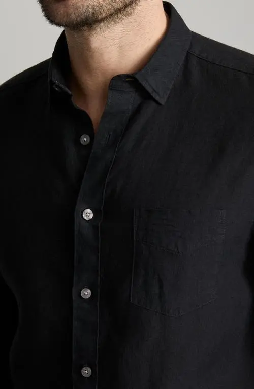 UNTUCKIT Vin Santo Linen Wrinkle Resistant Button-up Shirt