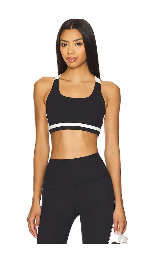 Splits59 Miles Rigor Sports Bra In Black - Black & White