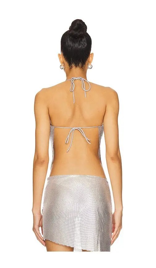 OW Gemma Metallic Halter Top