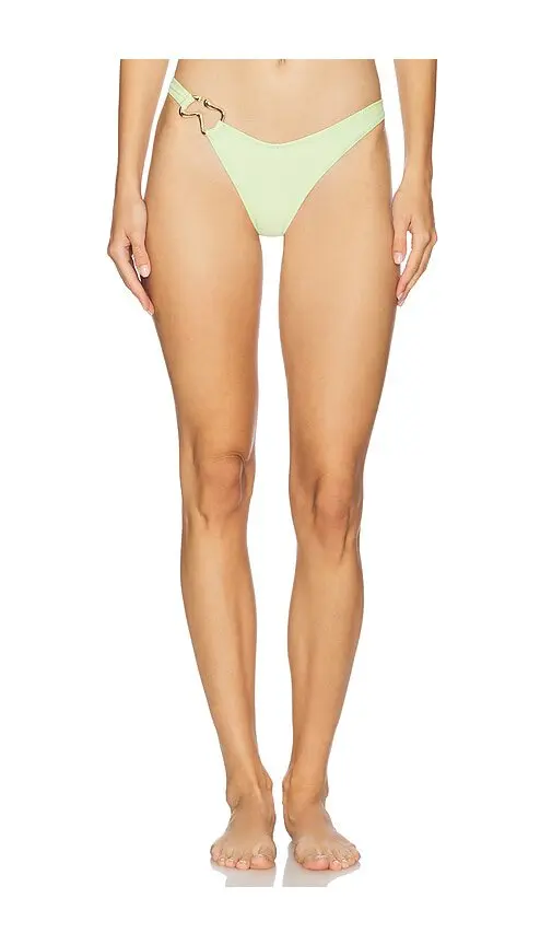 CAMILA COELHO Rya Bikini Bottom - Melon Green