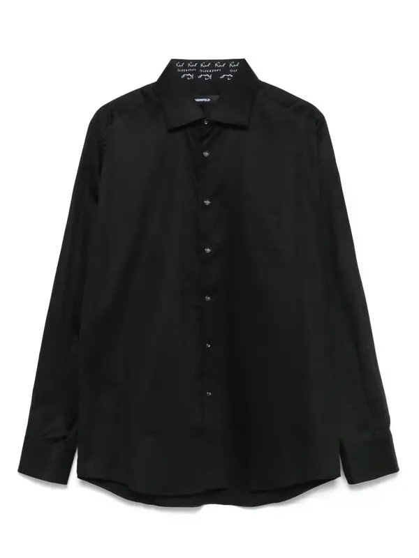 Karl Lagerfeld Long Sleeve Shirt - Black