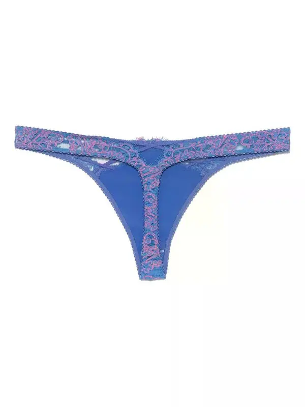 Agent Provocateur Floral-embroidered Thong