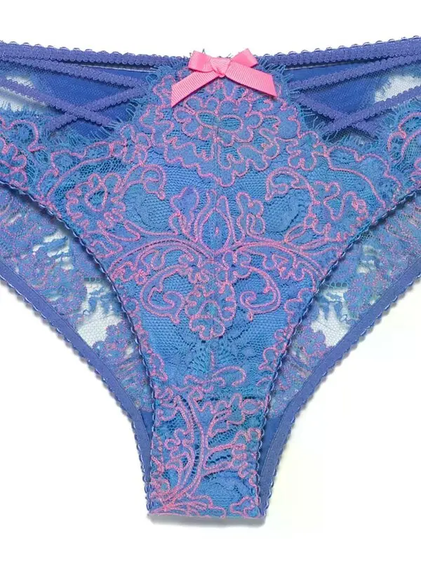Agent Provocateur Embroidered-lace Briefs