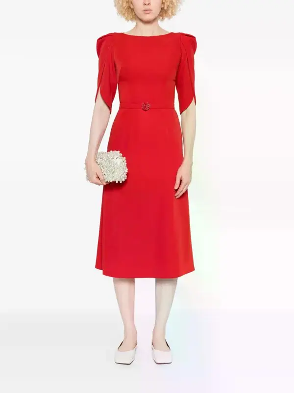 CRISTALLINI Boat-neck Dress