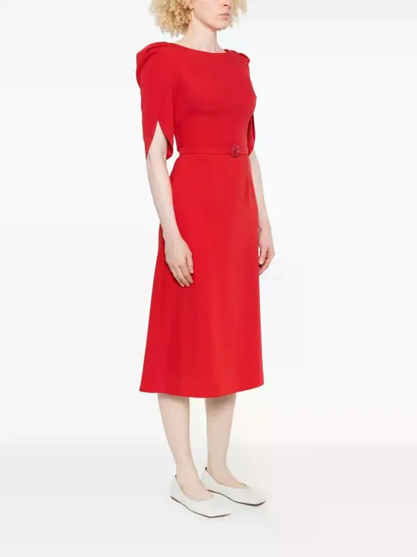 CRISTALLINI Boat-neck Dress
