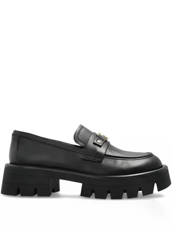 Michael Kors Chunky-sole Leather Loafers - Black