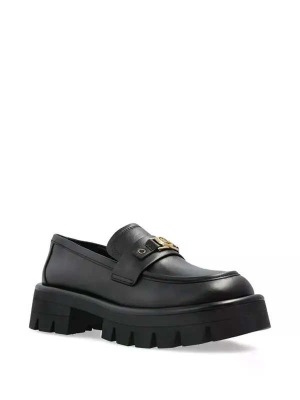 Michael Kors Chunky-sole Leather Loafers - Black