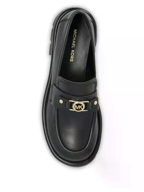 Michael Kors Chunky-sole Leather Loafers - Black