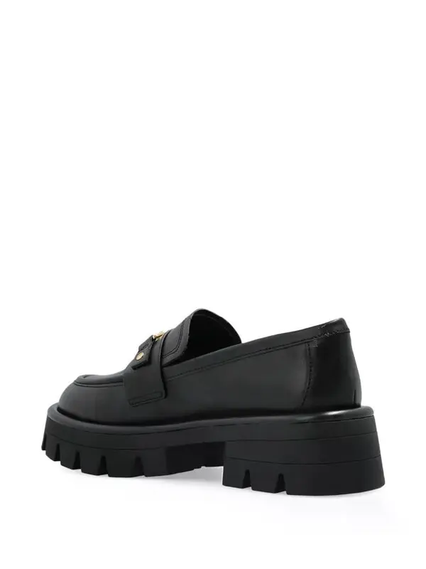 Michael Kors Chunky-sole Leather Loafers - Black