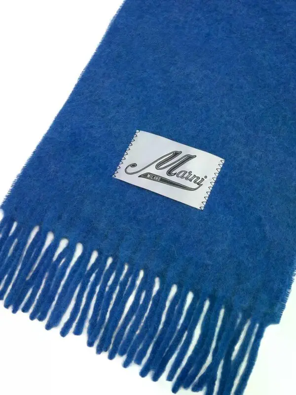Marni Fringed Scarf - Blue