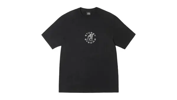 StÜssy Strong Mac Pigment Dyed Tee Shirt - Black