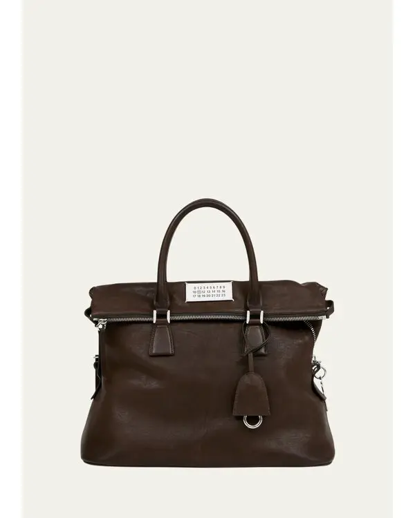MAISON MARGIELA 5ac Medium Top Handle Bag - Ebony