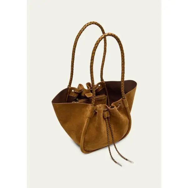 Proenza Schouler Large Ruched Suede Tote Bag