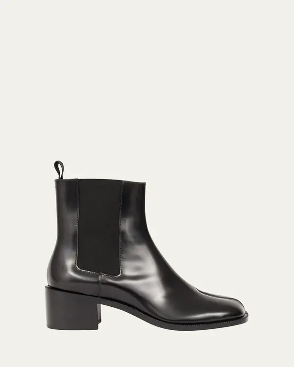 MAISON MARGIELA Tabi City Leather Split-toe Chelsea Boots
