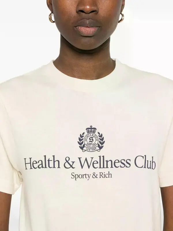 SPORTY & RICH H&w Crest T-shirt