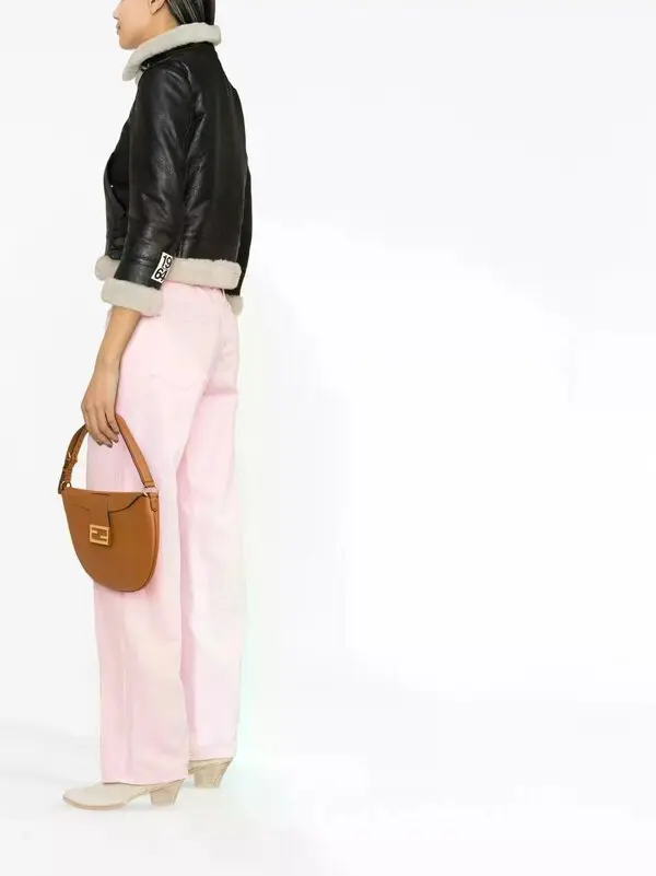 Dsquared2 Cropped Shearling Jacket
