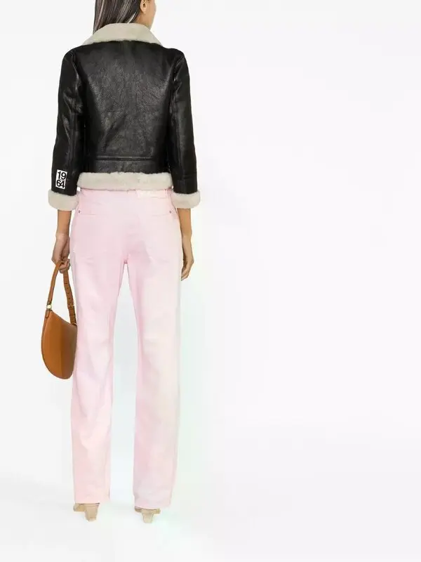 Dsquared2 Cropped Shearling Jacket