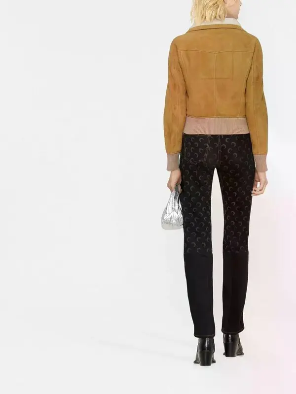 Dsquared2 Ribbed-detail Zipped-up Bomber Jacket