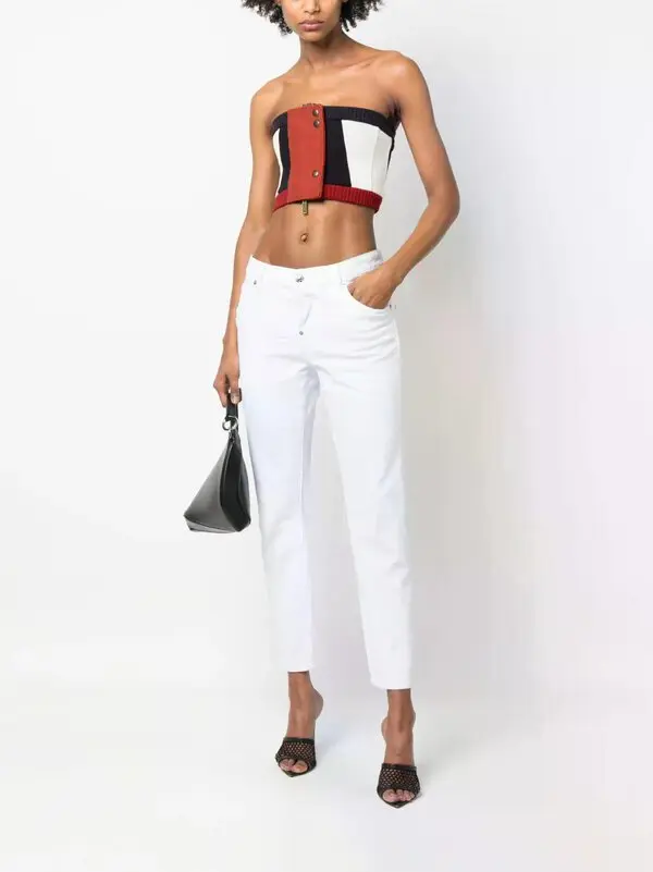 Dsquared2 Colour-block Corset Top