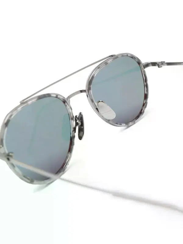 Thom Browne Pilot-frame Sunglasses - Silver