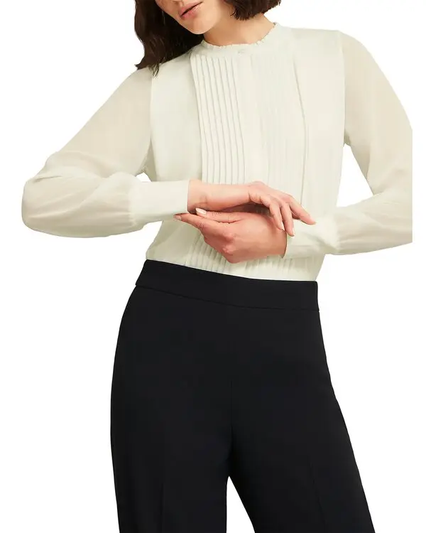 HOBBS LONDON Carina Pleated Blouse
