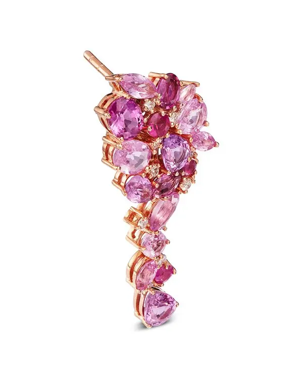 Bloomingdale'S Sapphire And Diamond Drop Earrings
