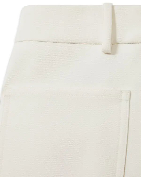 REISS Priya Flared Pants - Cream
