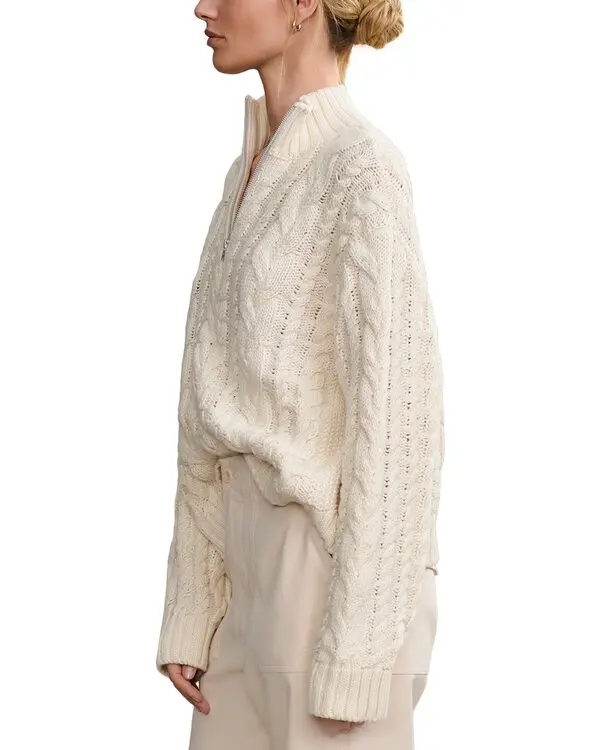 Jenni Kayne Cable Knit Pullover Sweater