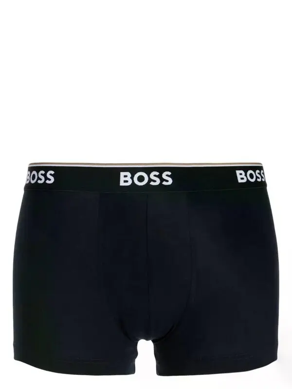 BOSS Logo-waistband Boxers - Blue