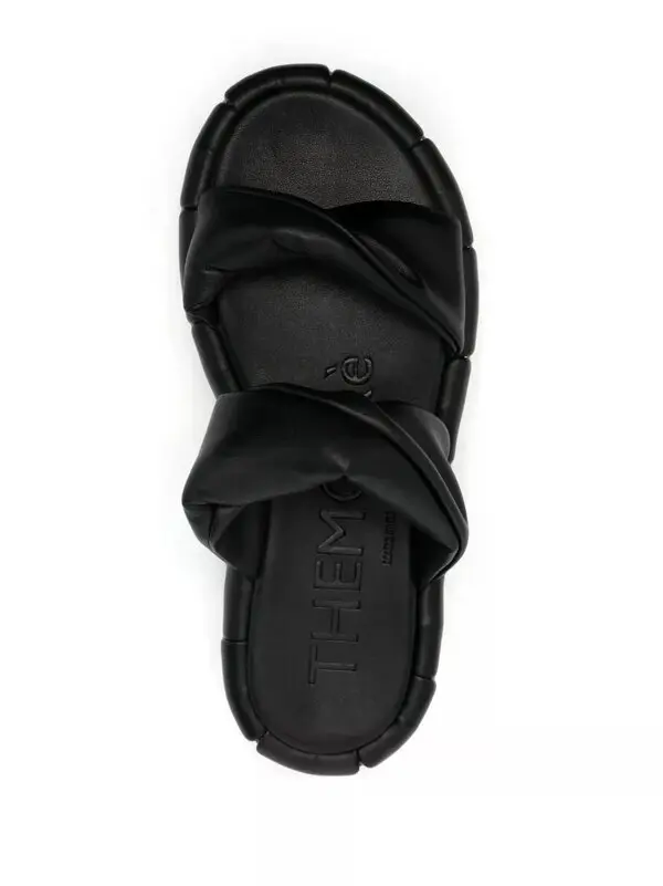 THEMOIRE Air Platform Sandals - Black