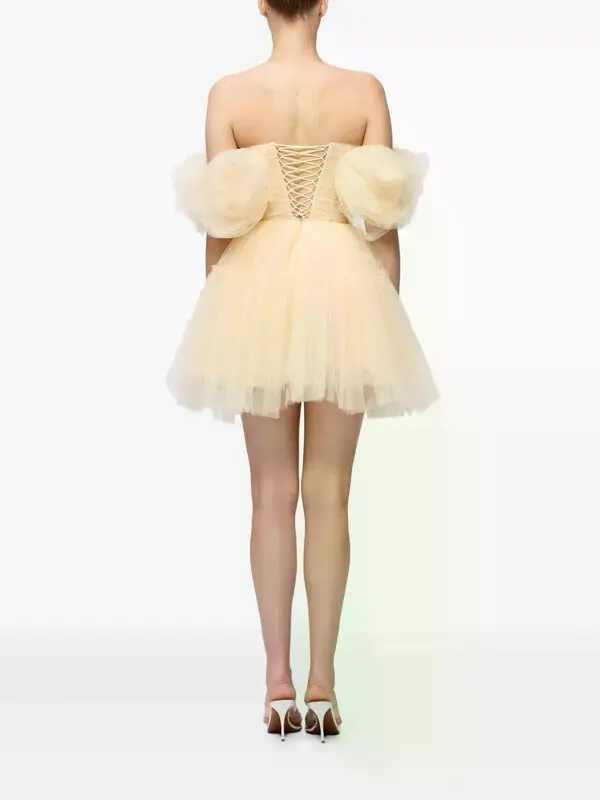 ANA RADU Ruffled Off-shoulder Dress