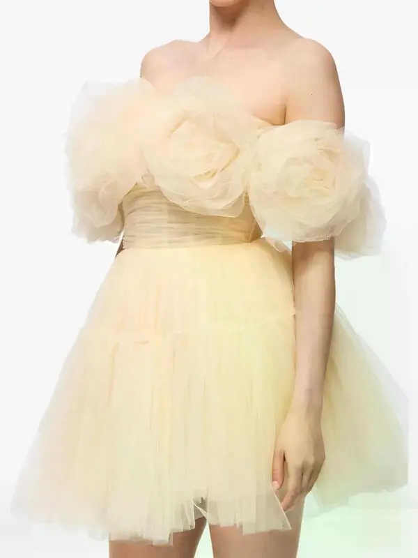 ANA RADU Ruffled Off-shoulder Dress