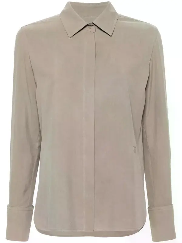Max Mara Candia Silk Shirt - Neutrals