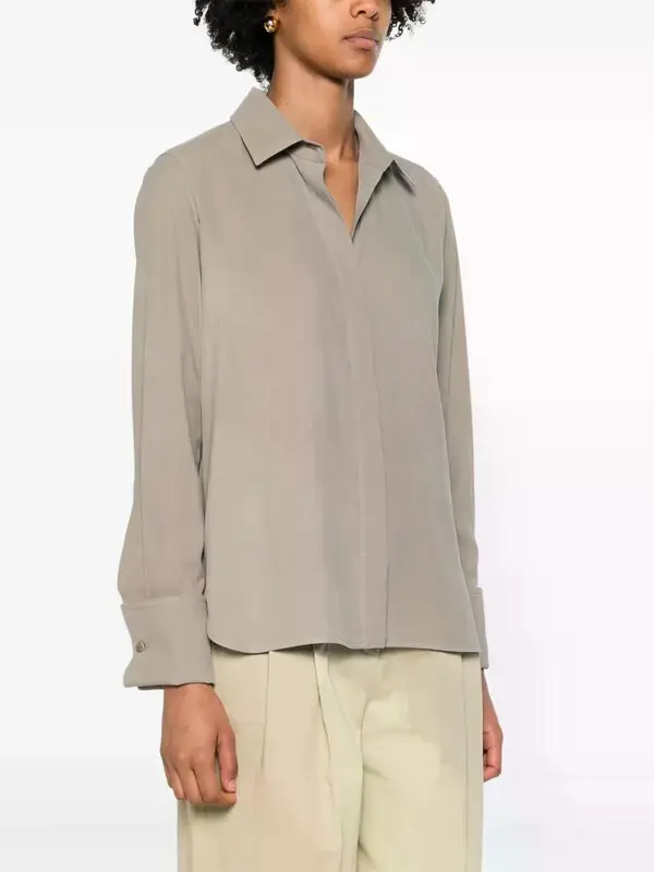 Max Mara Candia Silk Shirt - Neutrals