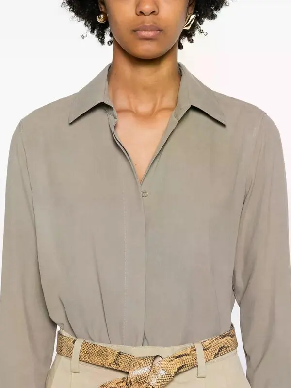 Max Mara Candia Silk Shirt - Neutrals