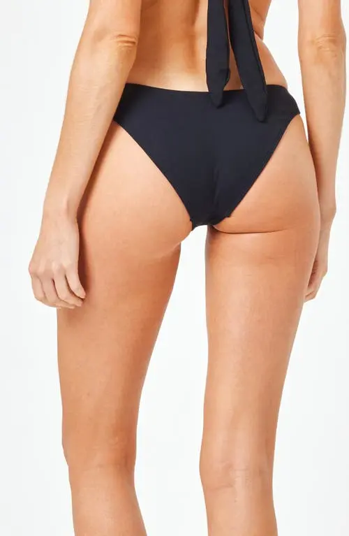 L*Space Rocky Ribbed Full Bikini Bottoms - Black