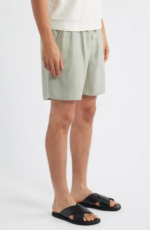 Nn07 1454 Gregor Linen Drawstring Shorts - Sage Green