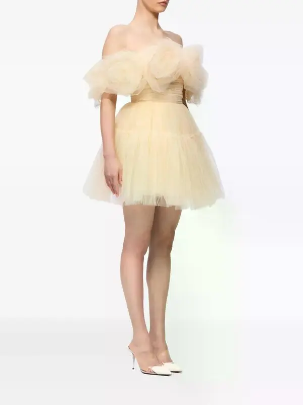 ANA RADU Ruffled Off-the-shoulder Dress